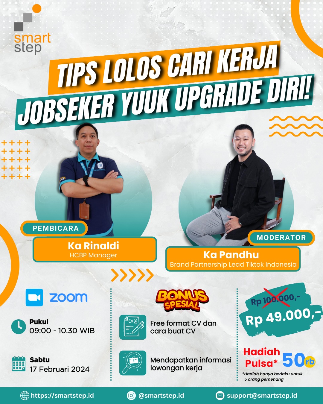 Zoom – Tips Lolos Cari Kerja – Smart Step
